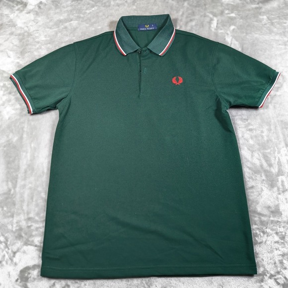 Fred Perry | Shirts | Fred Perry Polo Shirt Mens Large Green Punk ...